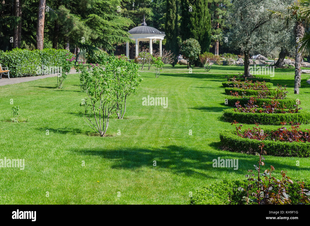 green park on a bright spring day Stock Photo - Alamy