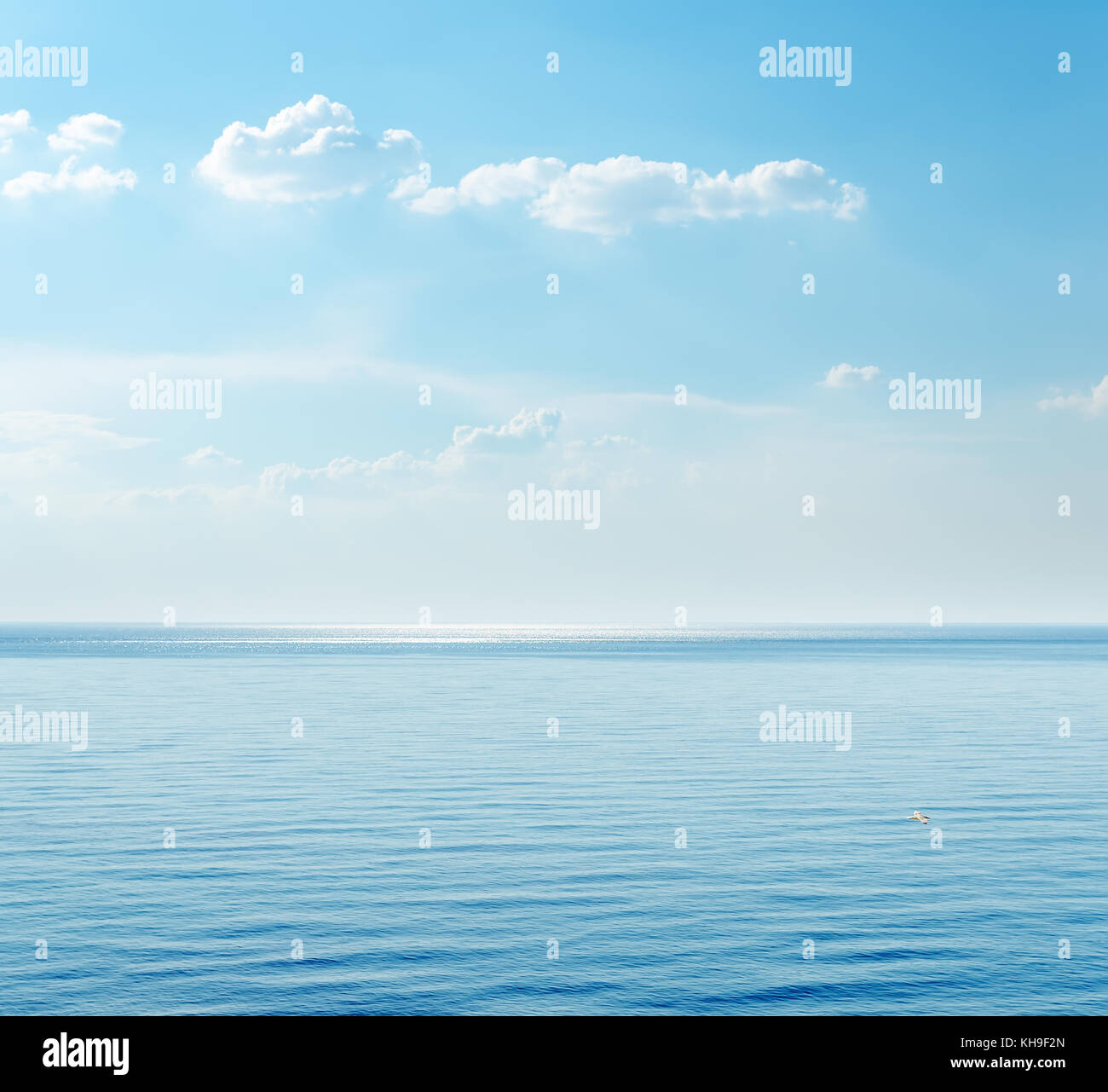blue sea and clouds on sky Stock Photo - Alamy