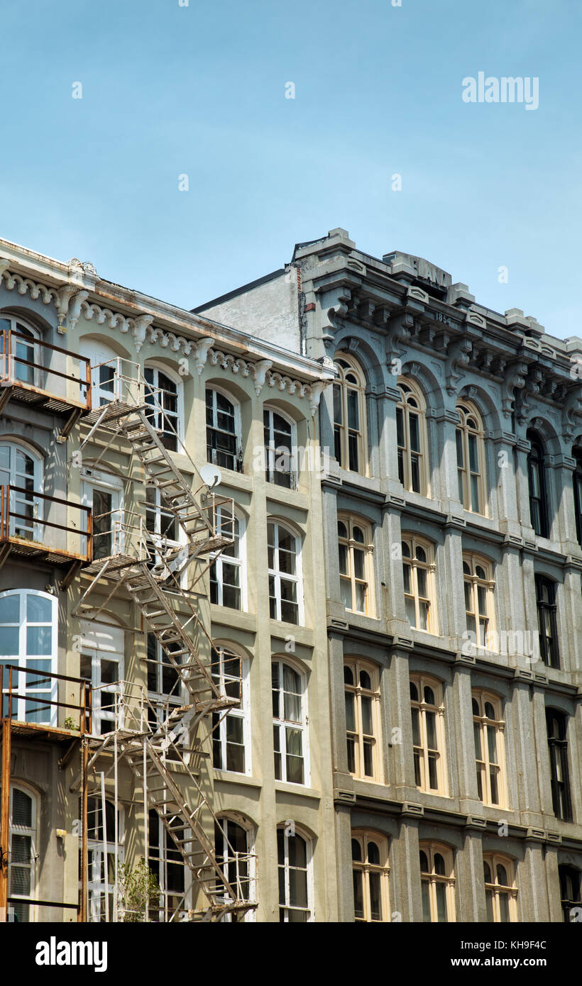 Terraced Building in Philadelphia - US Stock Photo - Alamy