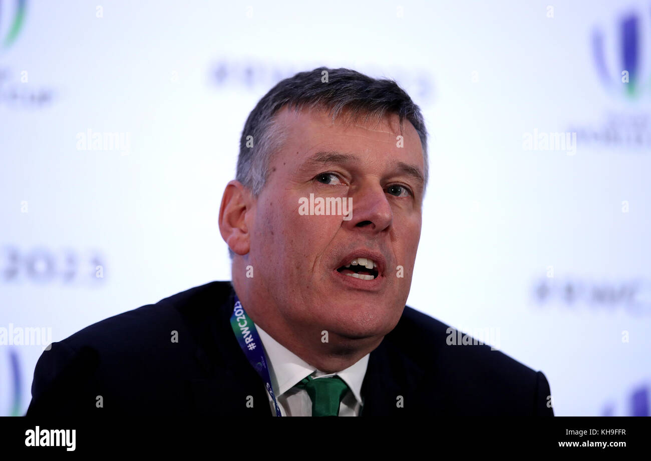 IRFU Chief Executive Philip Browne during the 2023 Rugby World Cup host ...