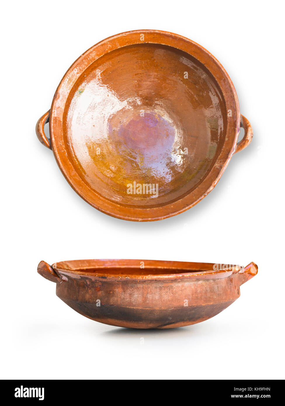 ceramic pot isolated on white background Stock Photo - Alamy