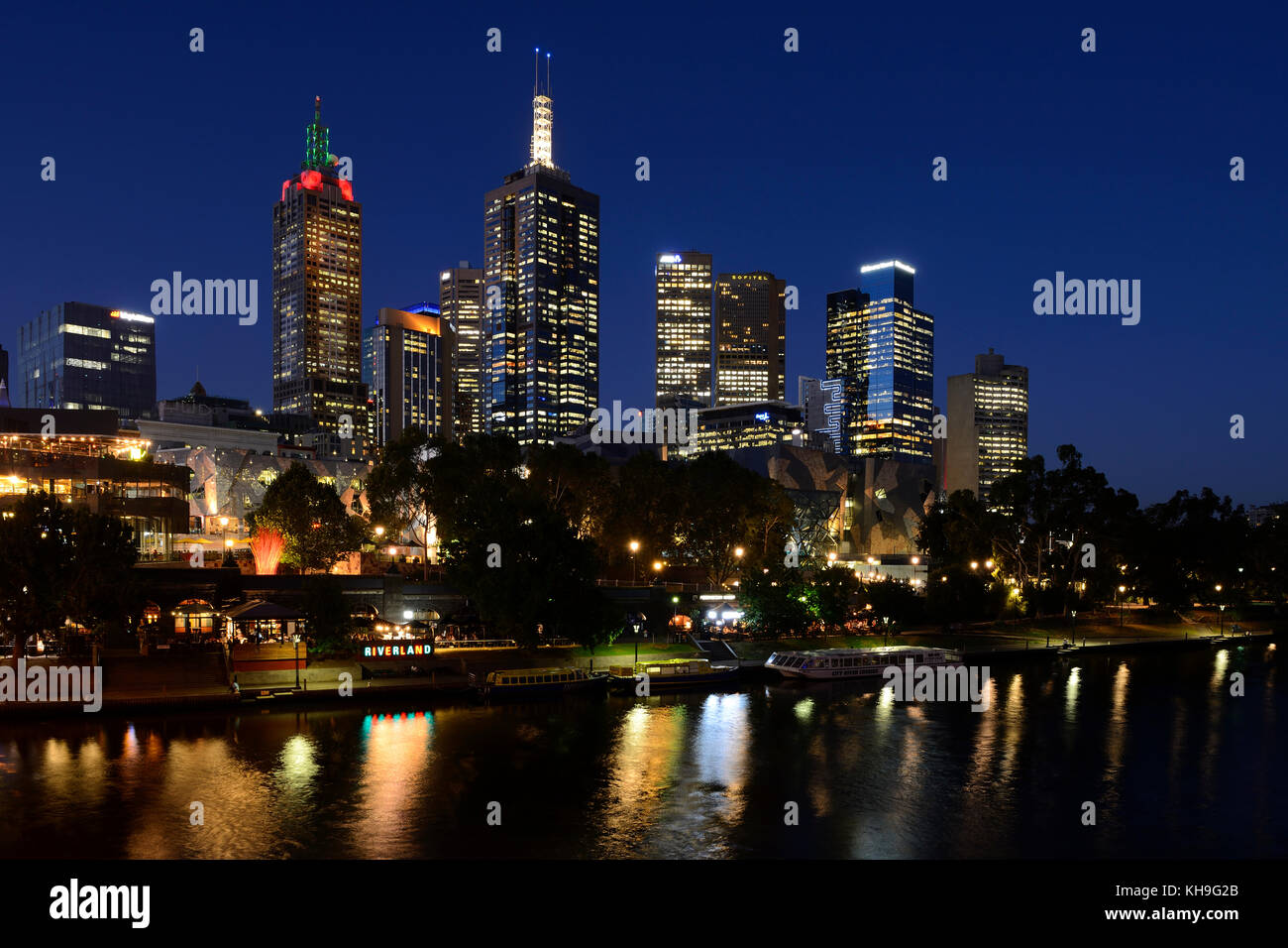 Central Business District (CBD) and Yarra River from Princes Bridge by ...