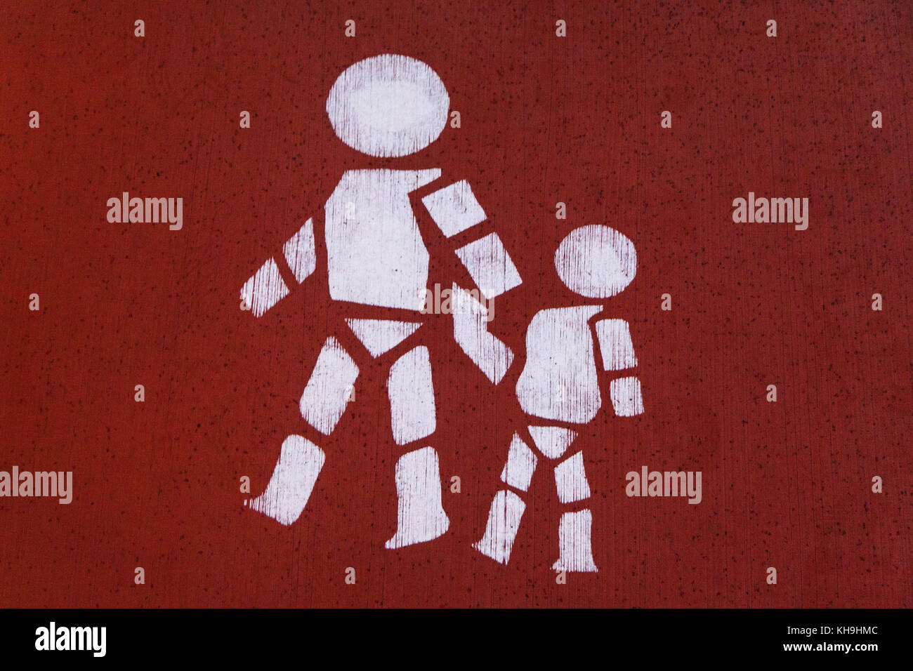 Adult child warning road sign hi-res stock photography and images - Alamy