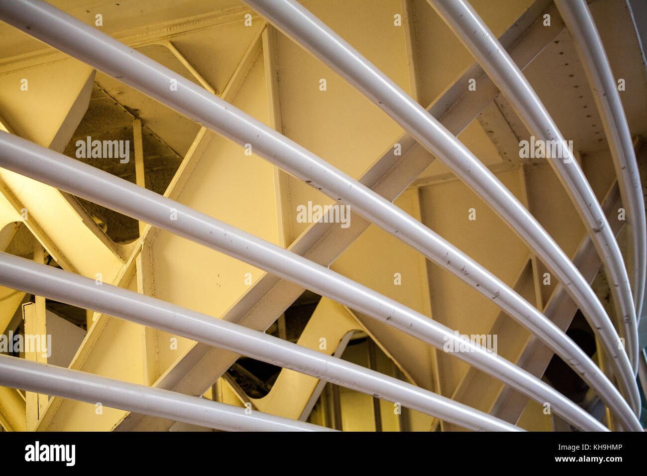 White painted metal tubes hi-res stock photography and images - Alamy