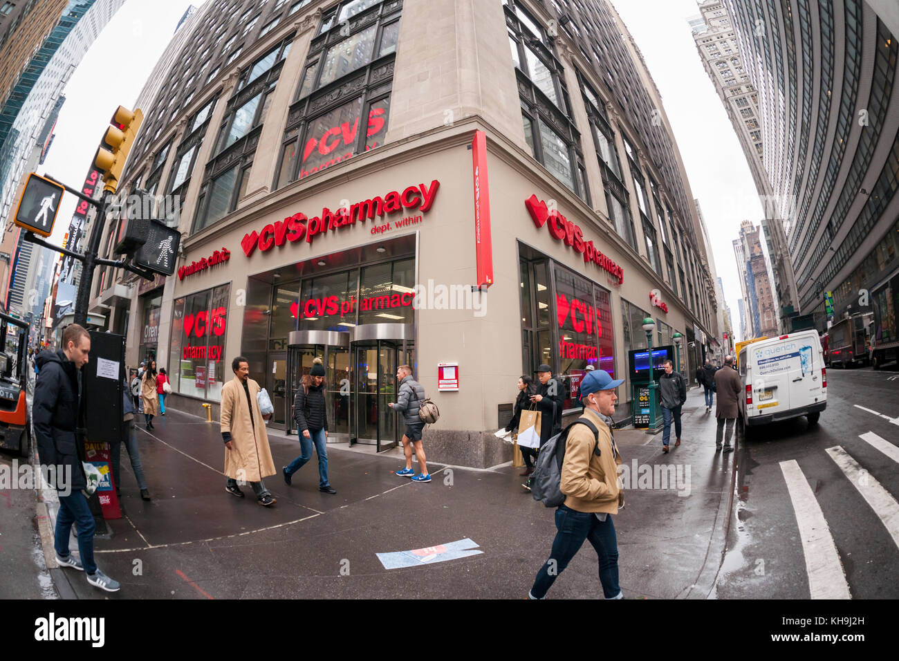 A CVS Health pharmacy in Midtown Manhattan in New York on Monday, November 13, 2017. Anthem ...