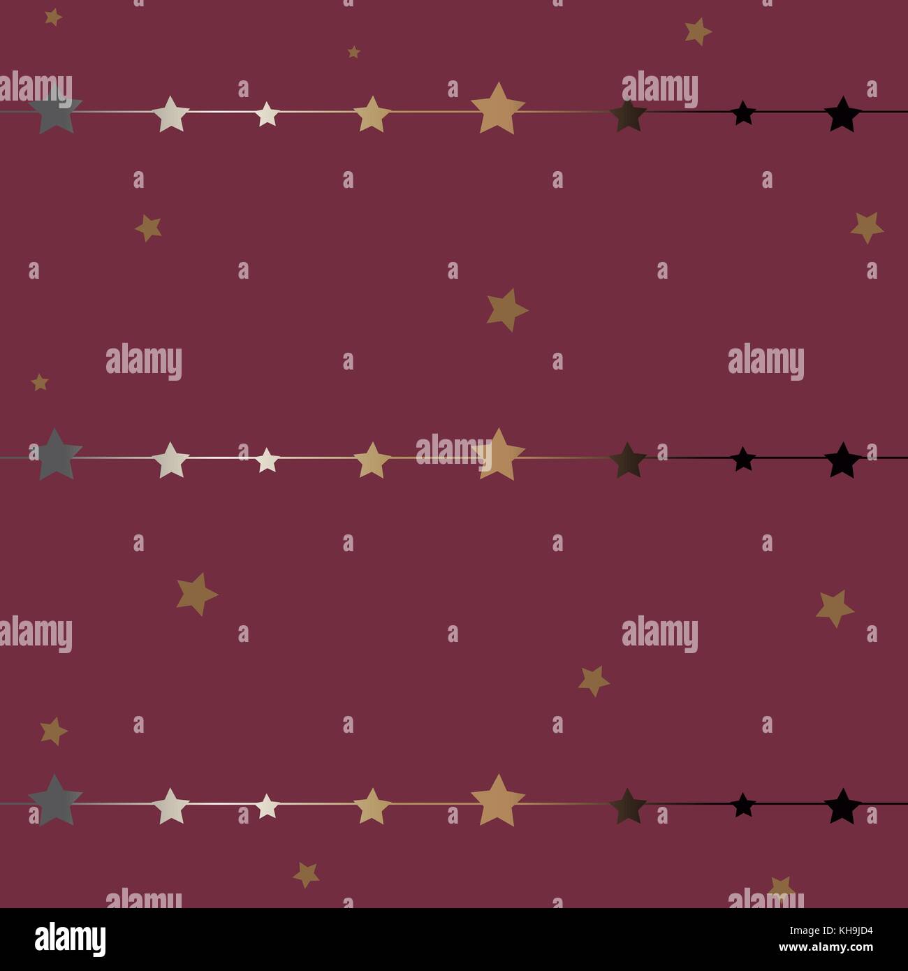 Funky Pattern with golden shimmering elements. Vector Illustration ...