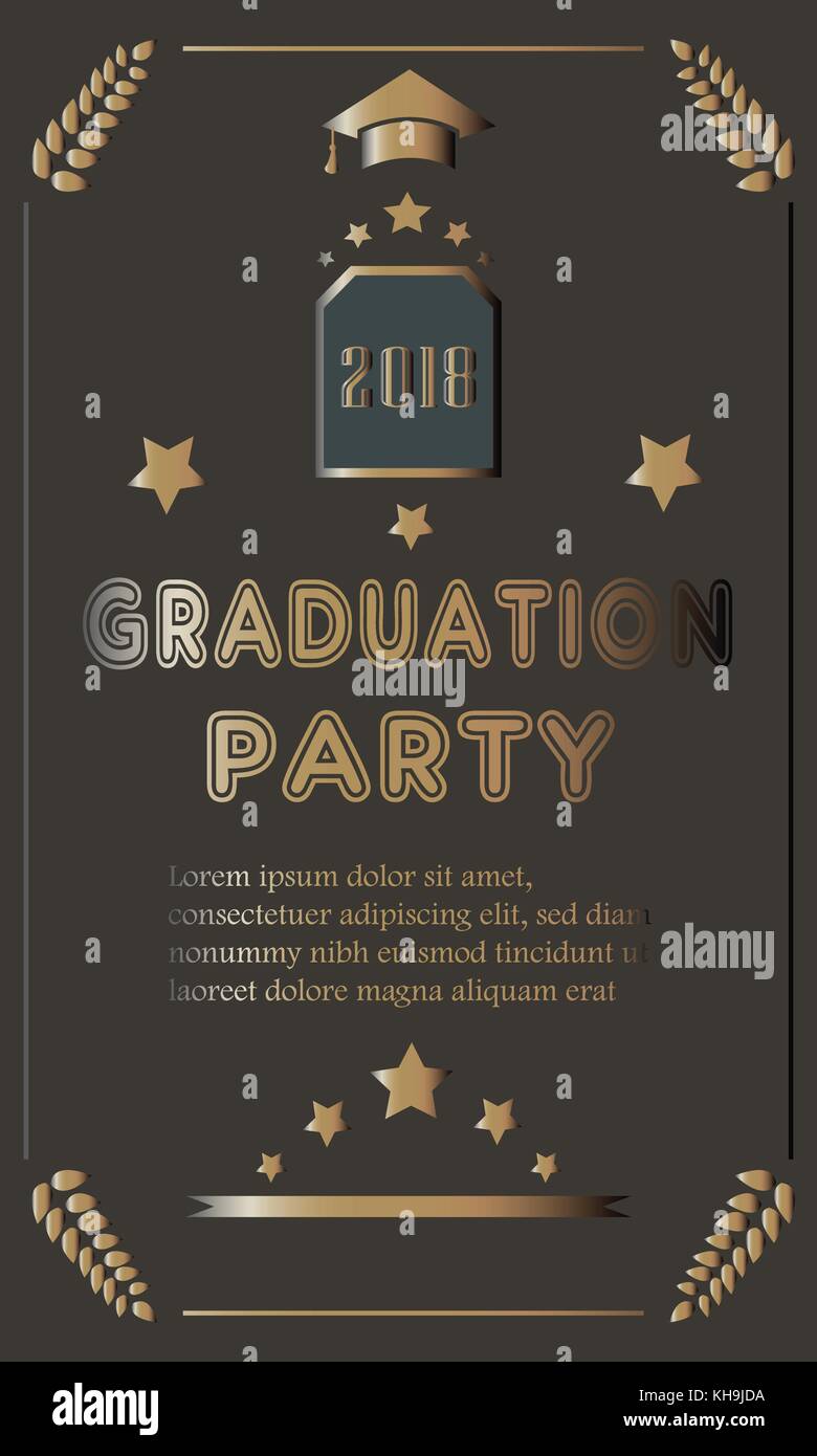 Grad 2018. festive poster on bubbly background. Vector Illustration ...