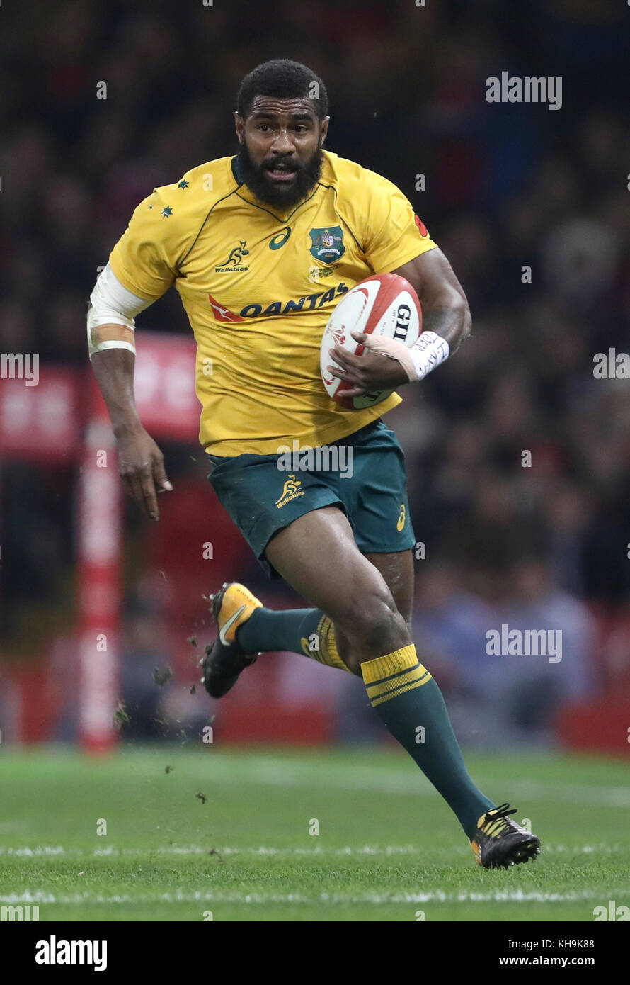 Australia's Marika Koroibete during the Autumn International at the ...