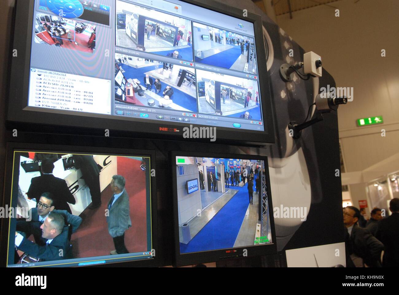 Milan (Italy), fair of security and safety, video surveillance Stock ...
