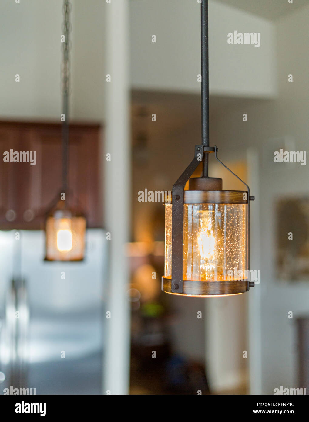 Hanging Pendant Lights Stock Photo - Alamy