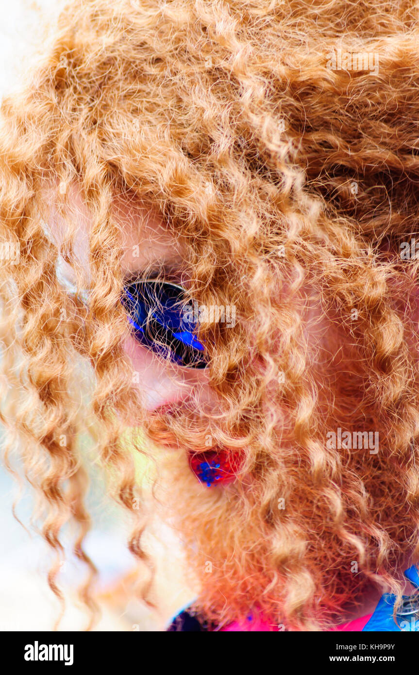 7ft tall drag artist Gingzilla with ginger braided hair, beard and ...