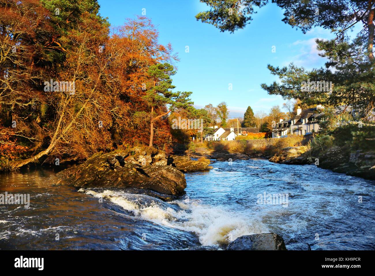 Falls of Dochart Waterfall, Killin, Scotland Stock Photo - Alamy