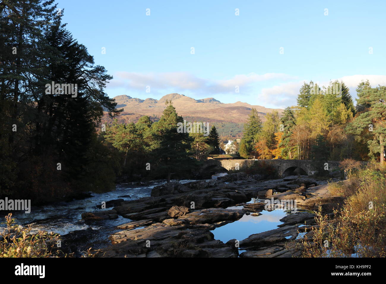 Falls of Dochart Waterfall, Killin, Scotland Stock Photo - Alamy