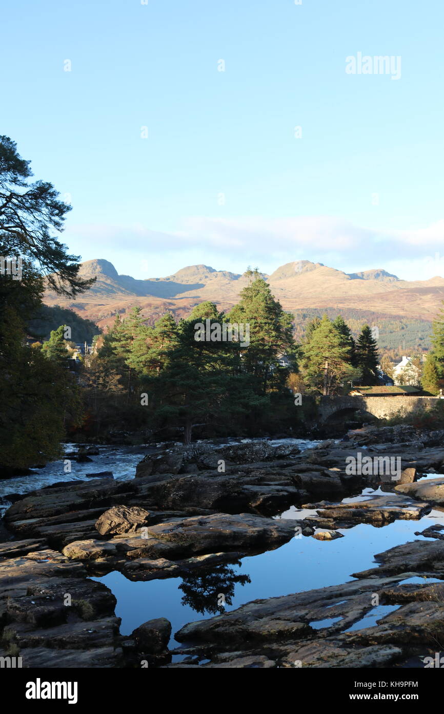 Falls of Dochart Waterfall, Killin, Scotland Stock Photo - Alamy
