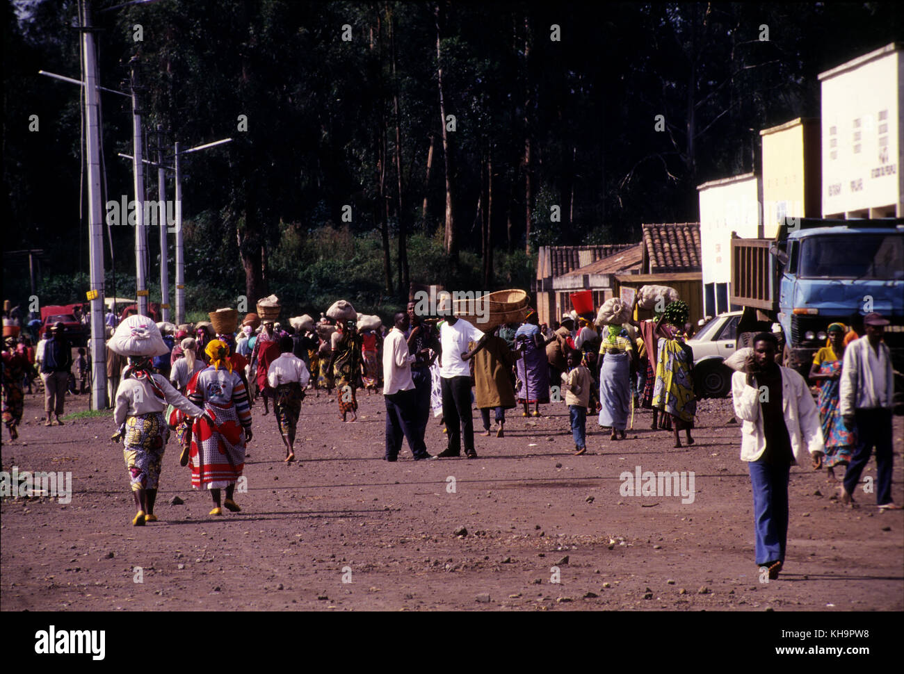 Street scene at Ruengheri, Rwanda Stock Photo - Alamy