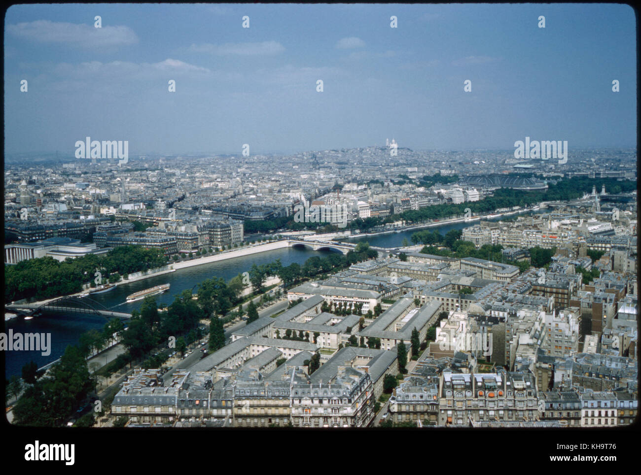 Cityscape Viewed from Eiffel Tower, Paris, France, 1961 Stock Photo - Alamy