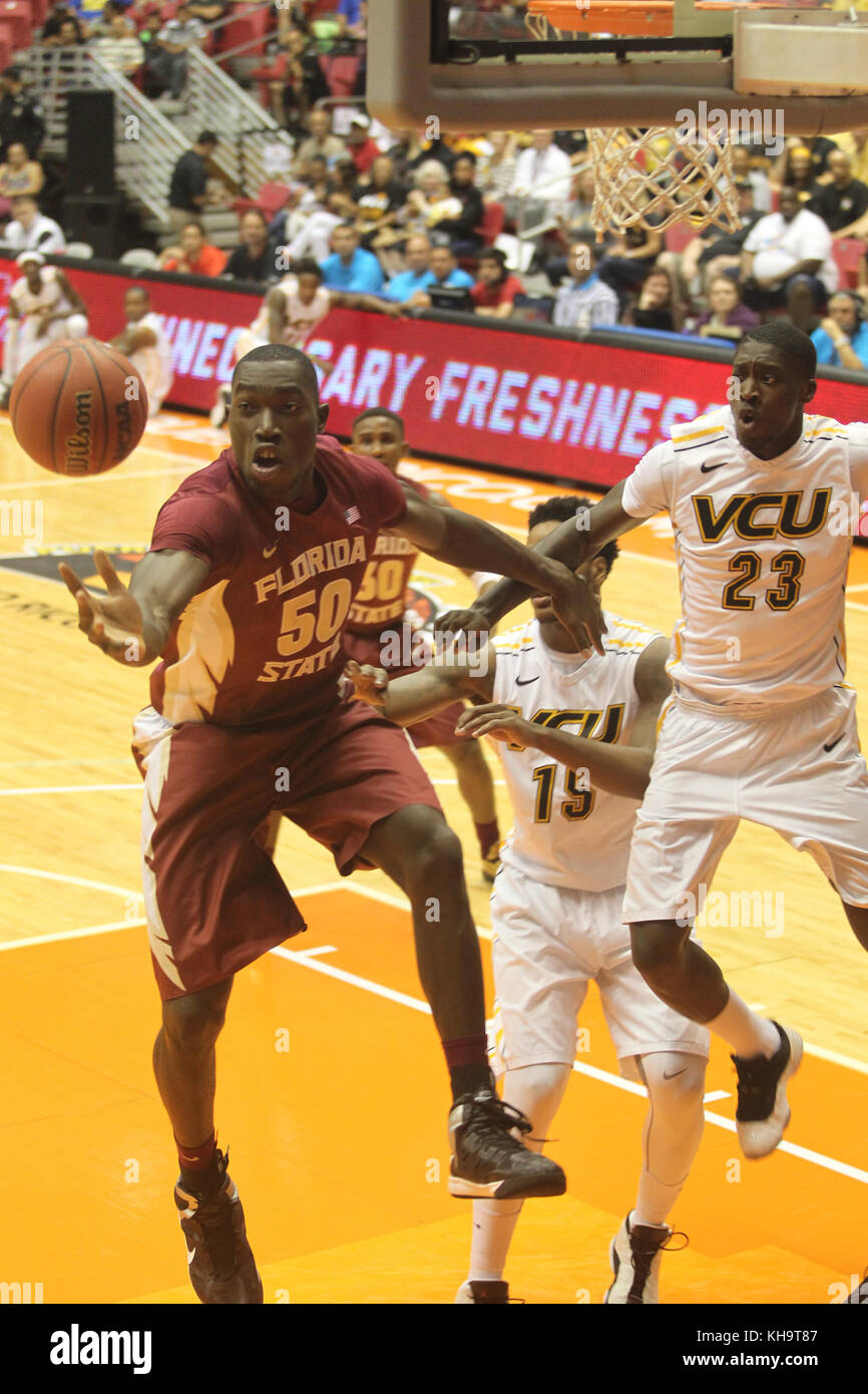 SAN JUAN, PR - NOVEMBER 21: #50 MIchael Ojo and #23 Jarred Guest ...
