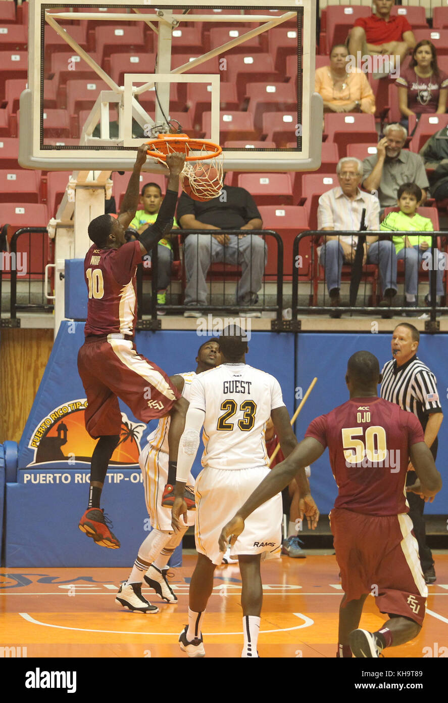 SAN JUAN, PR - NOVEMBER 21: #10 Okaro White pictured in a game between ...