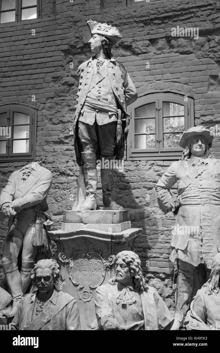 Sculptures on display at the Spandau Citadel, a fortress in Berlin ...