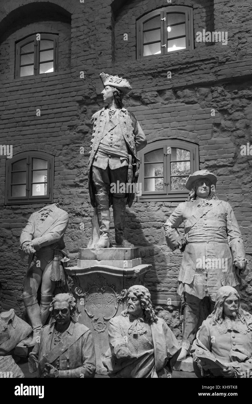 Sculptures on display at the Spandau Citadel, a fortress in Berlin ...