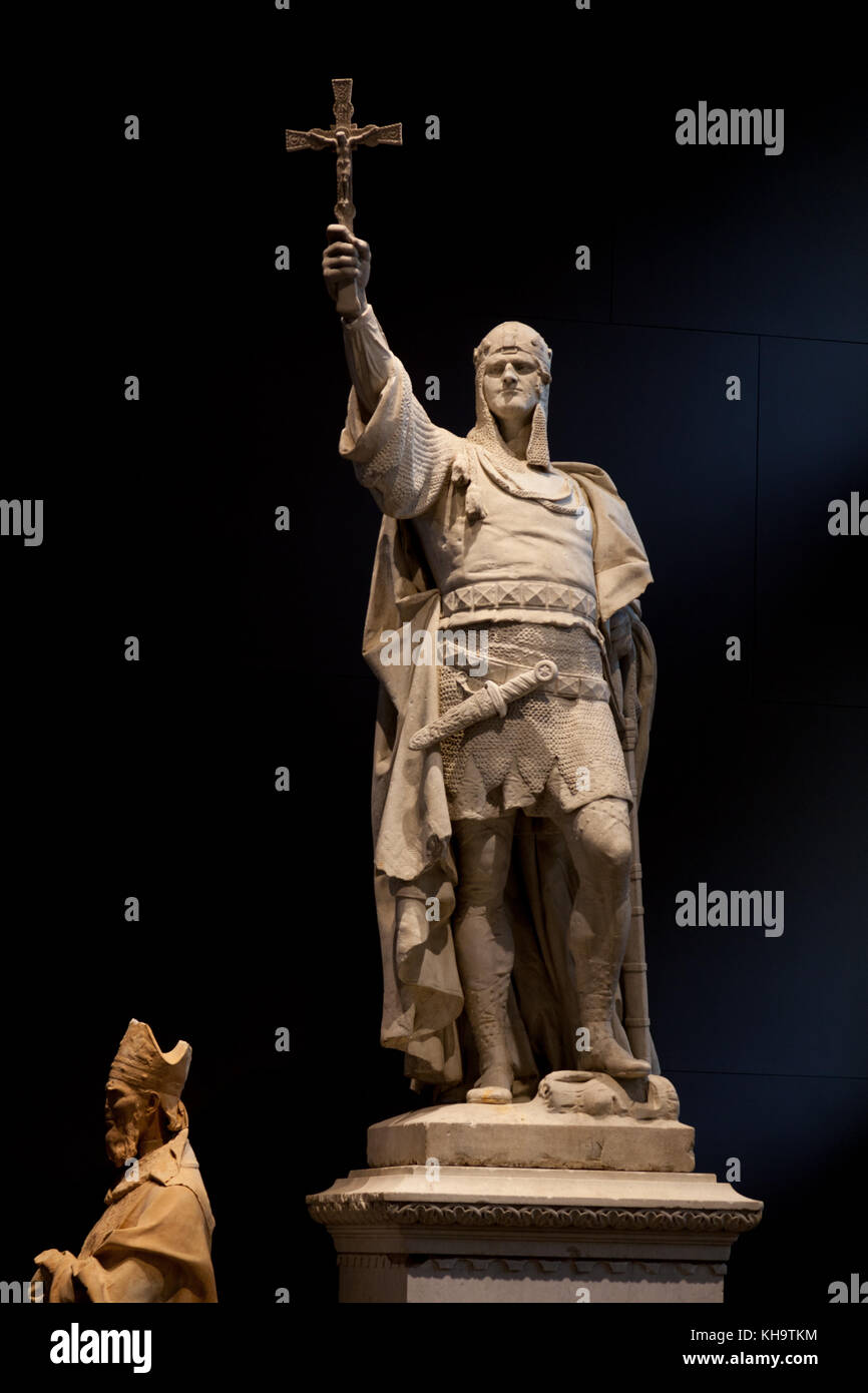 Sculptures on display at the Spandau Citadel, a fortress in Berlin ...