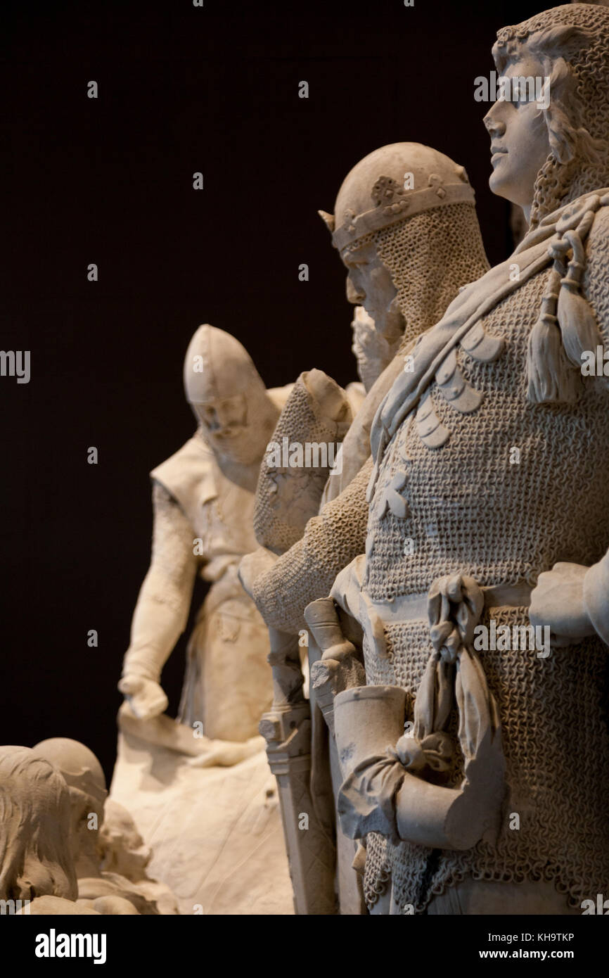 Sculptures on display at the Spandau Citadel, a fortress in Berlin ...