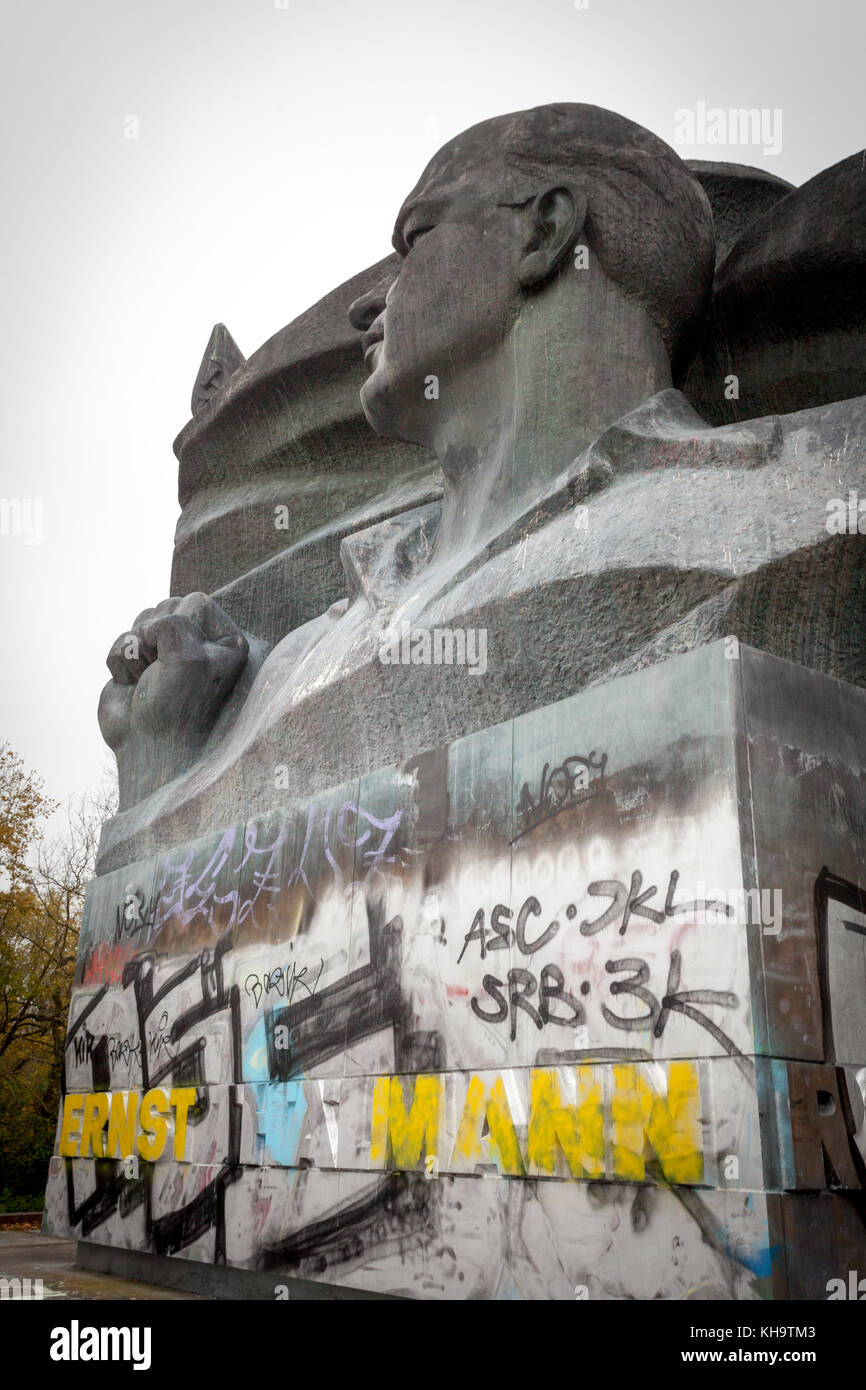 Memorial in Berlin to Ernst Thälmann, leader of the Communist Party of ...