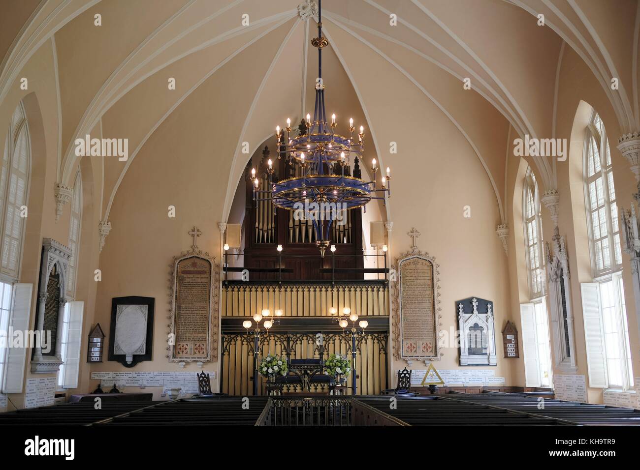 Sole French Protestant Church in America Stock Photo - Alamy