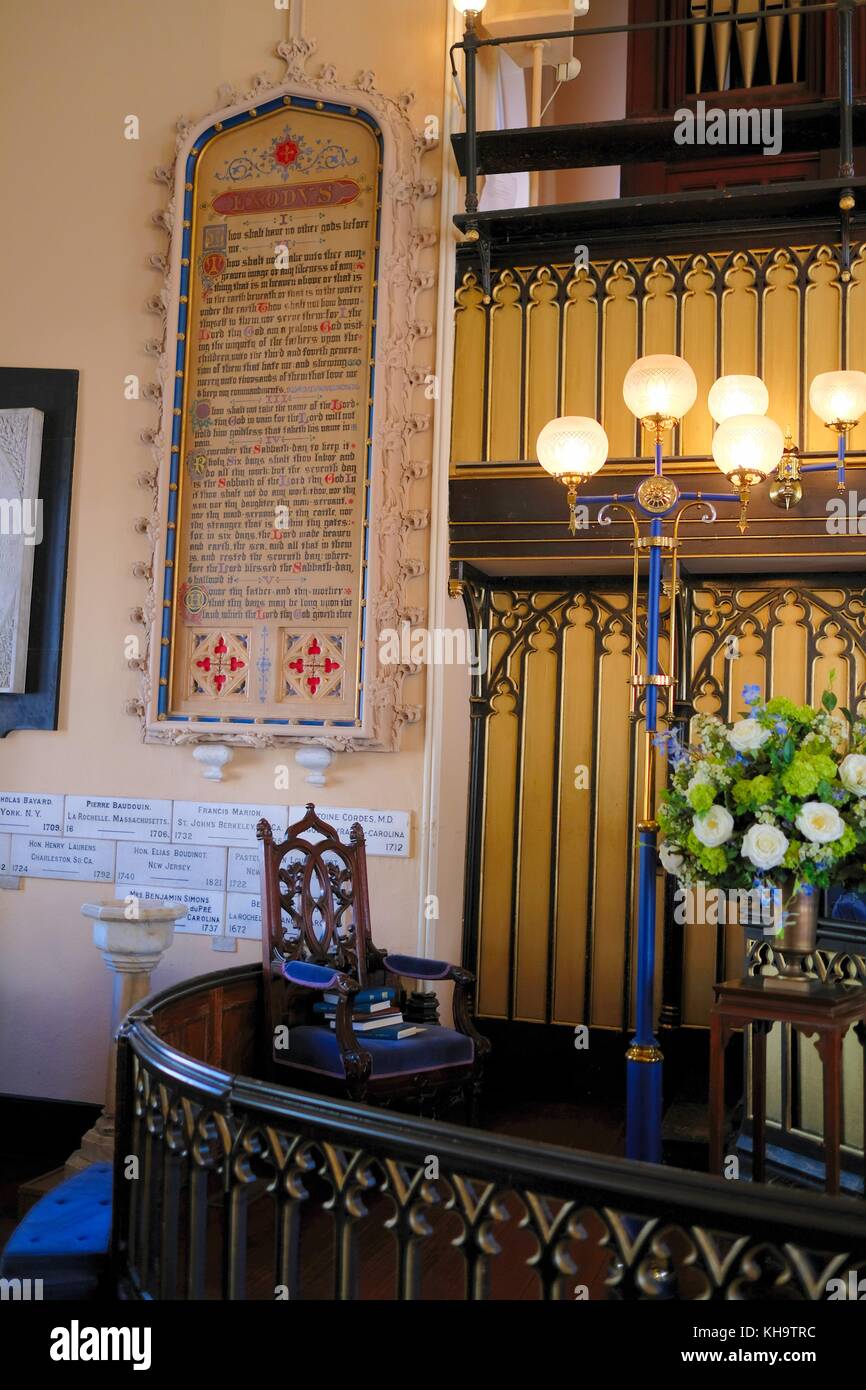Sole French Protestant Church in America Stock Photo - Alamy
