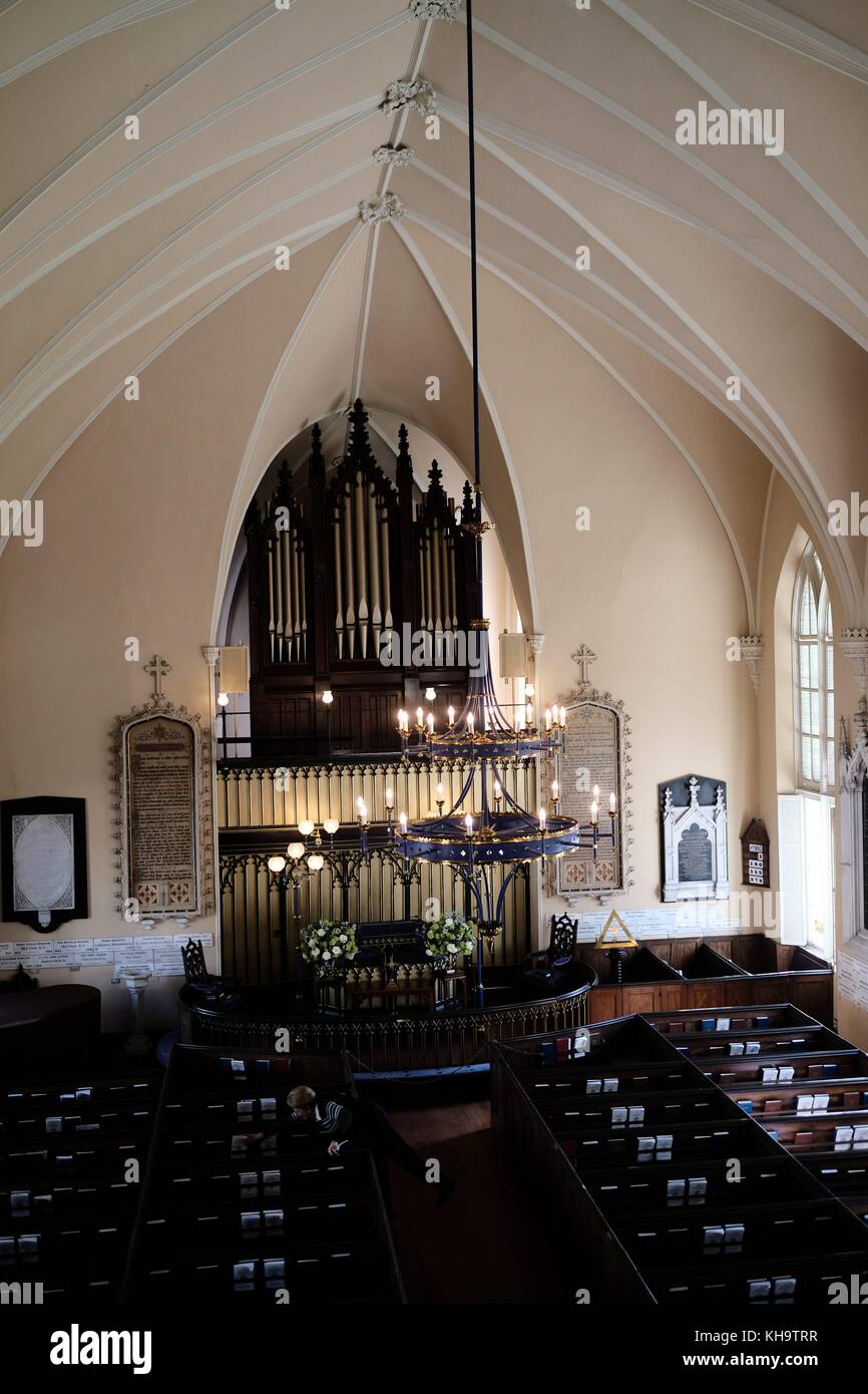 Sole French Protestant Church in America Stock Photo - Alamy