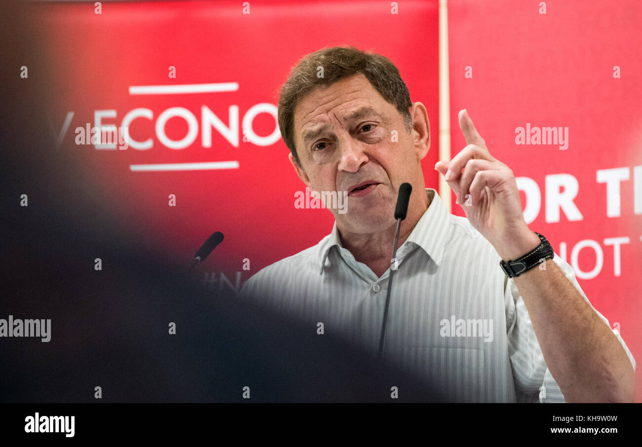 Professor Guy Standing speaking on New Economics at a Labour party ...