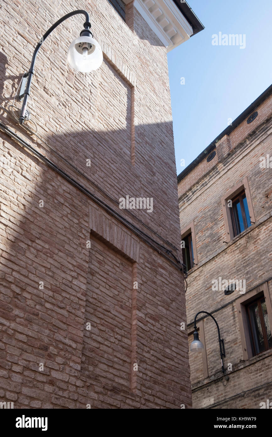 Appignano (Ancona, Marches, Italy), buildings of the historic village ...
