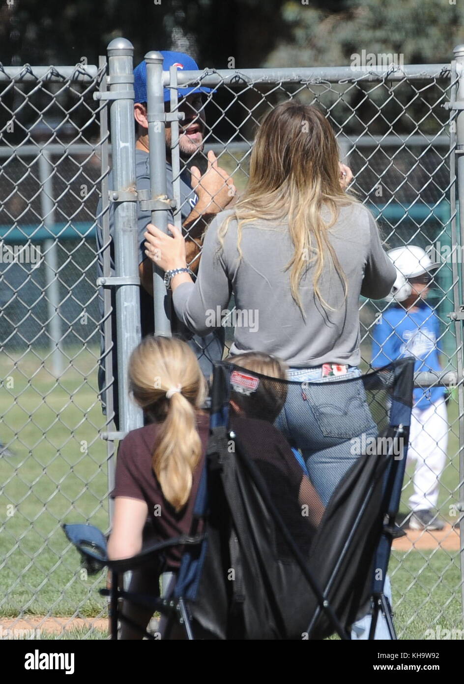 Hilary Duff attends her son Luca's little league baseball game with ex ...