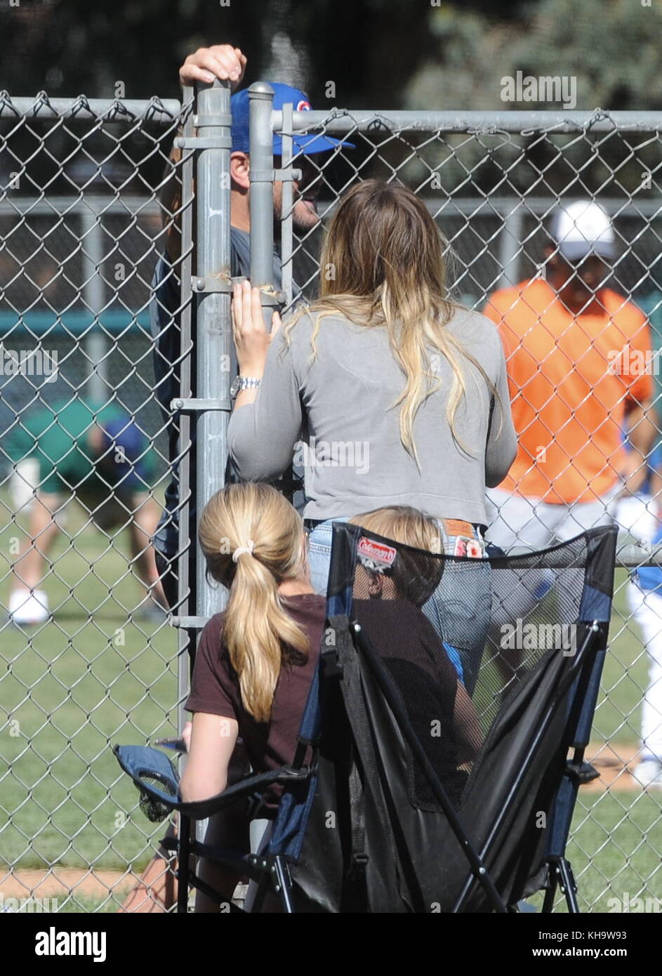 Hilary Duff attends her son Luca's little league baseball game with ex ...