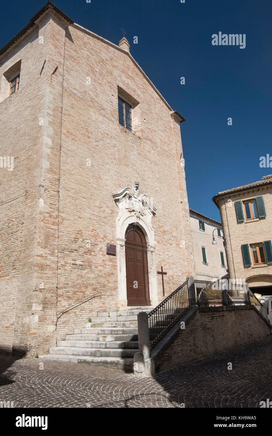 Appignano (Ancona, Marches, Italy), buildings of the historic village ...