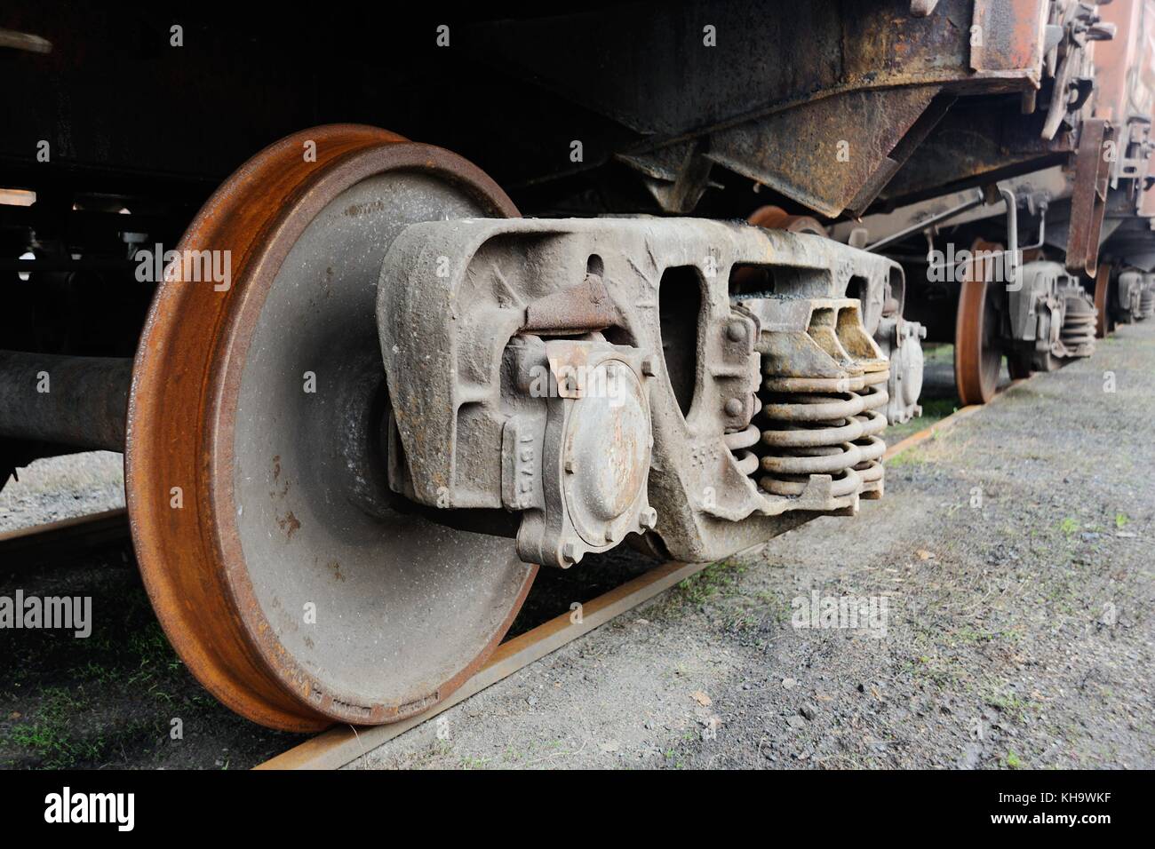 wheel and train springs Stock Photo - Alamy