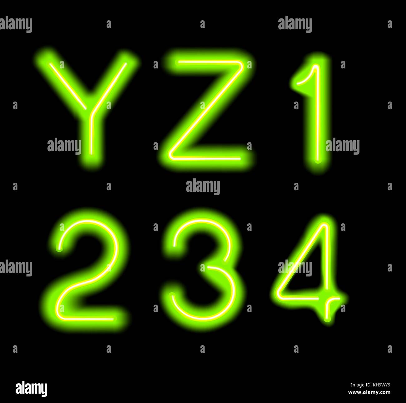 Neon alphabet hi-res stock photography and images - Alamy