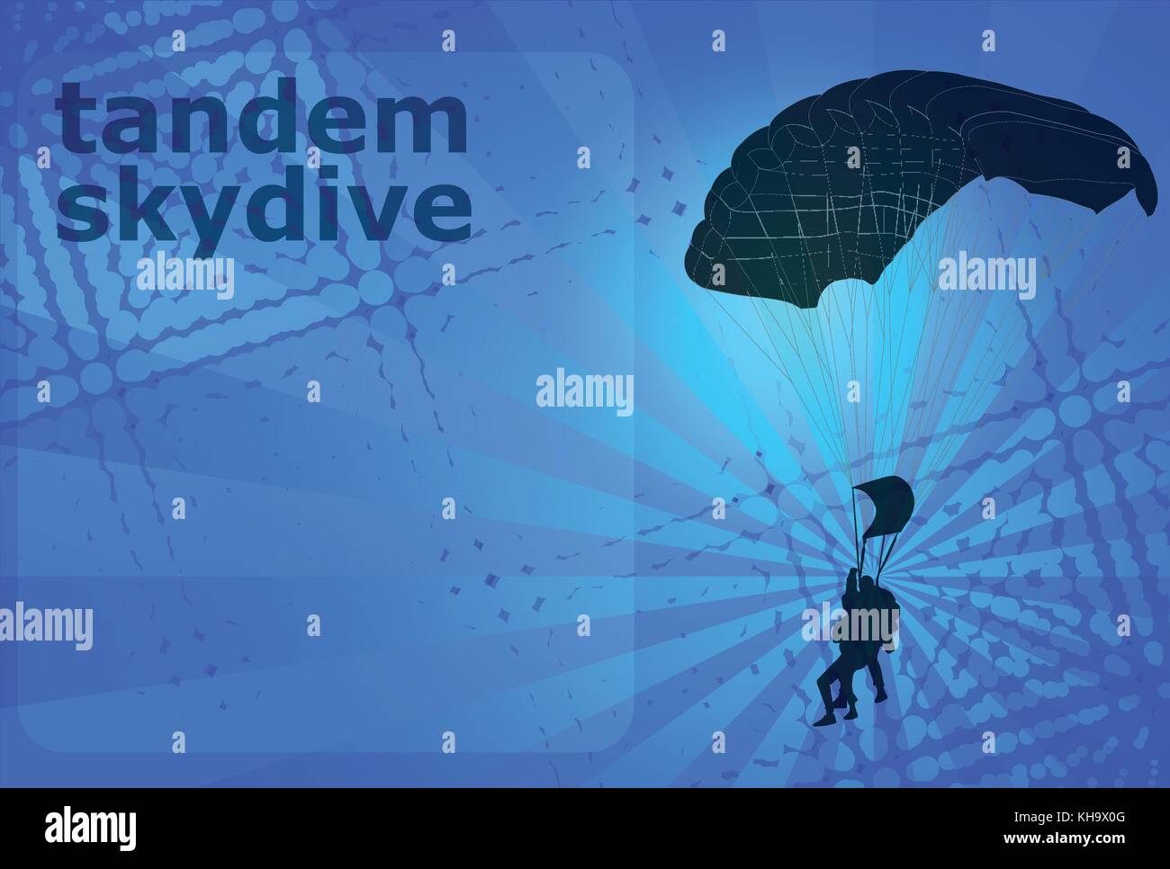 Tandem skydive landing Stock Vector Images - Alamy