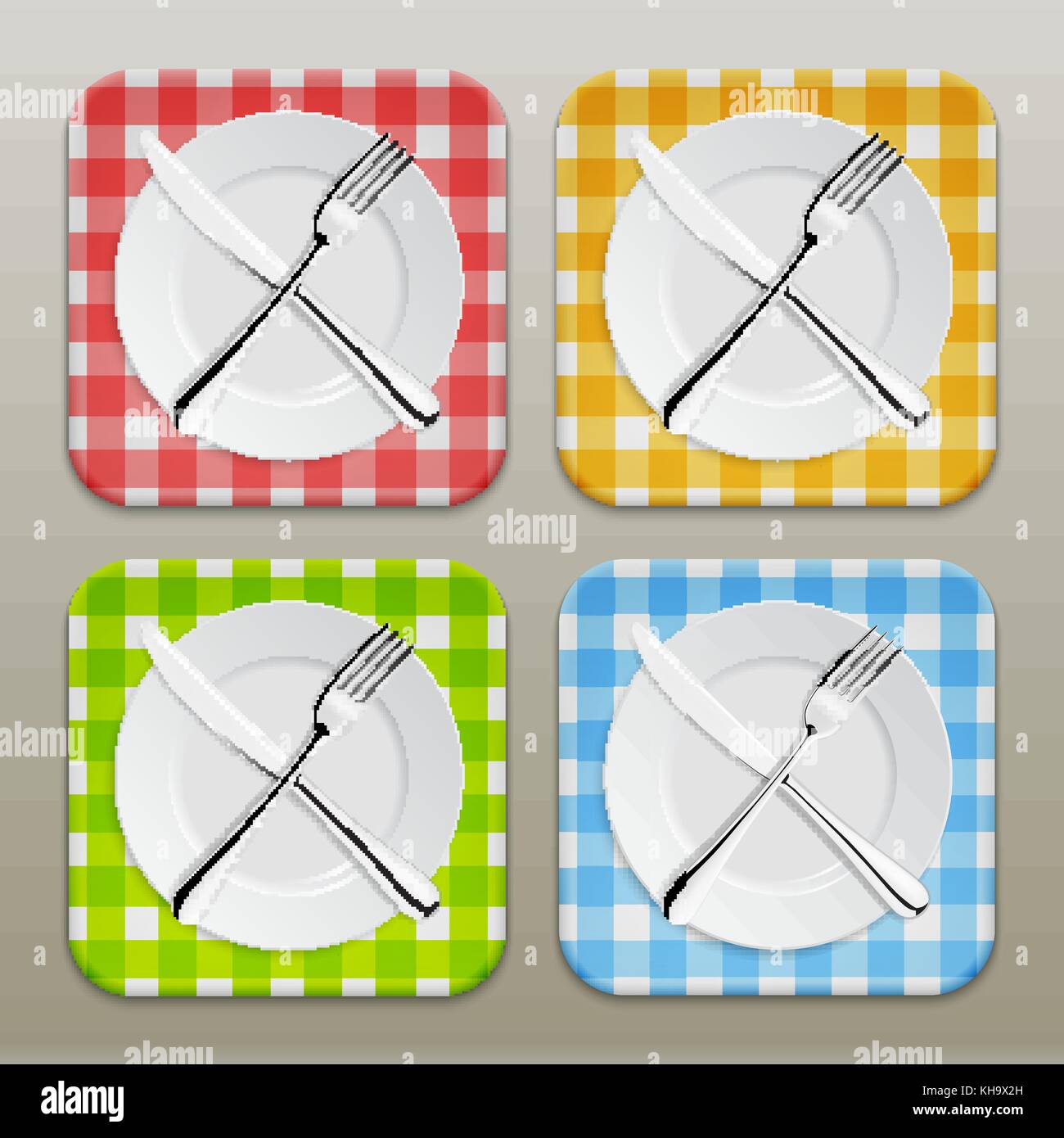 Lunch Place Setting Clipart