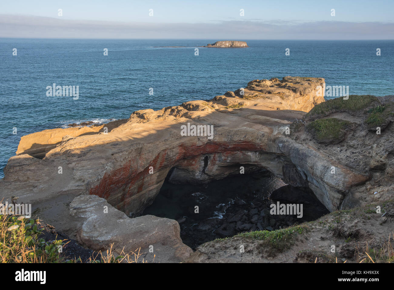 Devils Punch Bowl In Oregon along coast Stock Photo - Alamy
