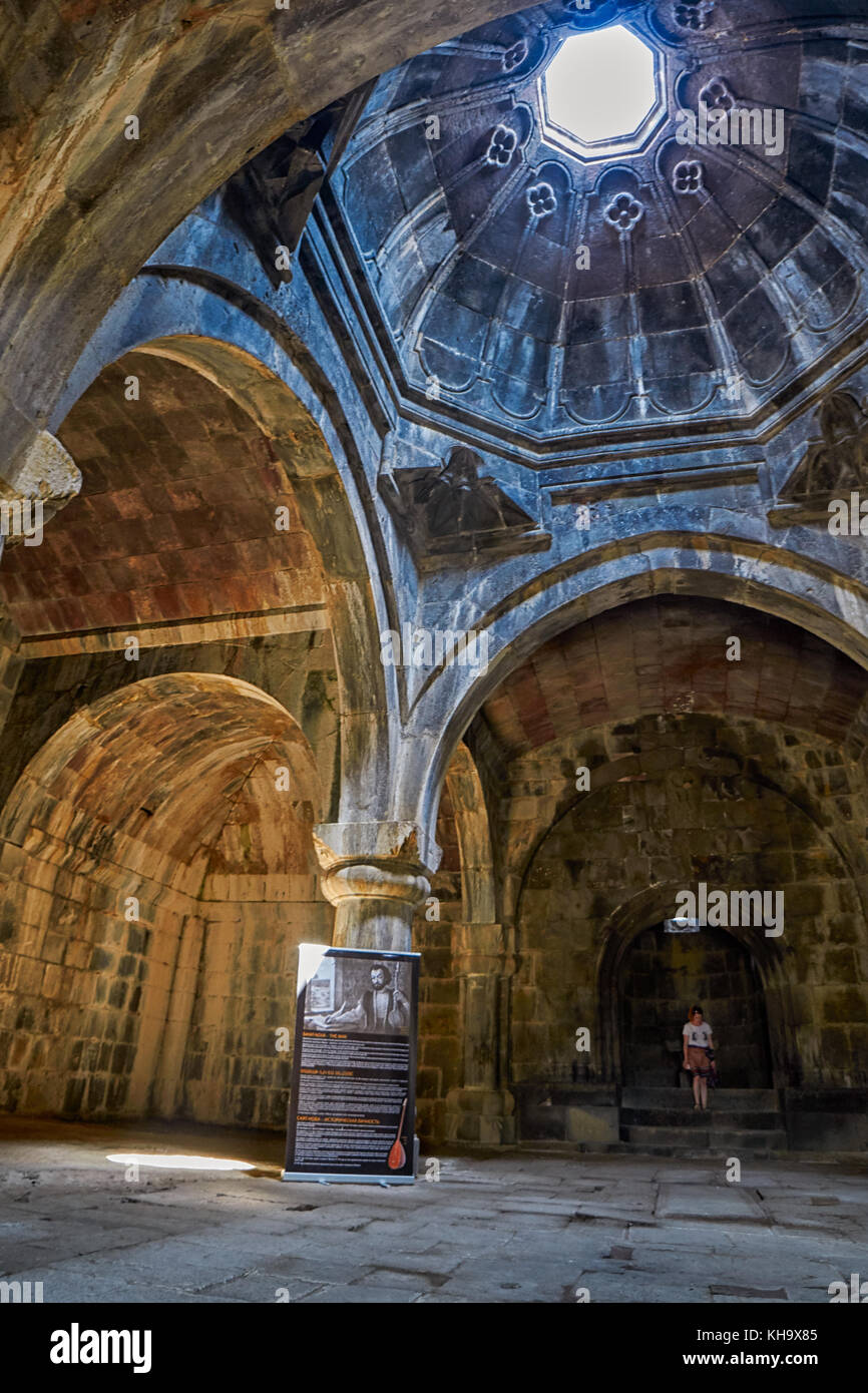 HAGHPAT MONASTERY, ARMENIA - 01 AUGUST 2017: Interior of Haghpat ...