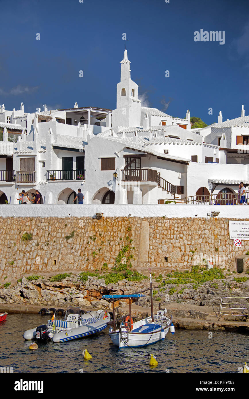 Binibeca Vell fishing village Menorca Spain Stock Photo - Alamy