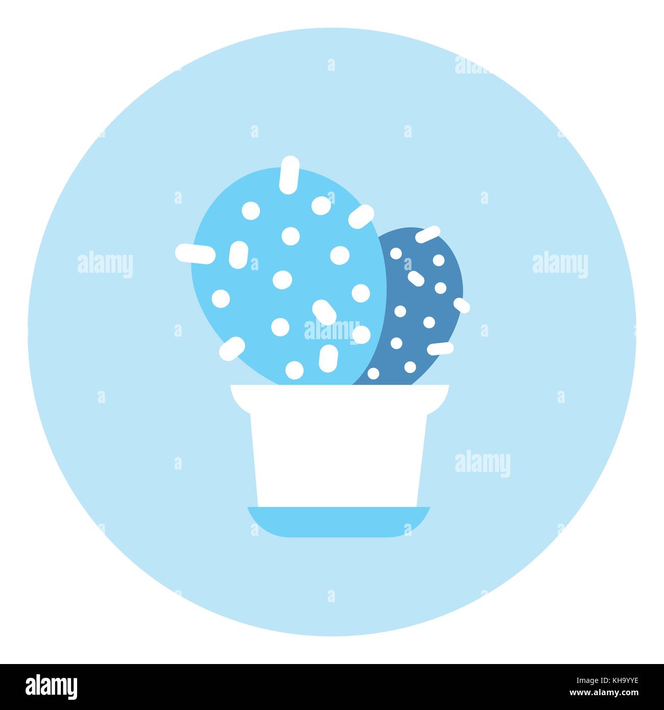 Round leaf houseplant Stock Vector Images - Alamy