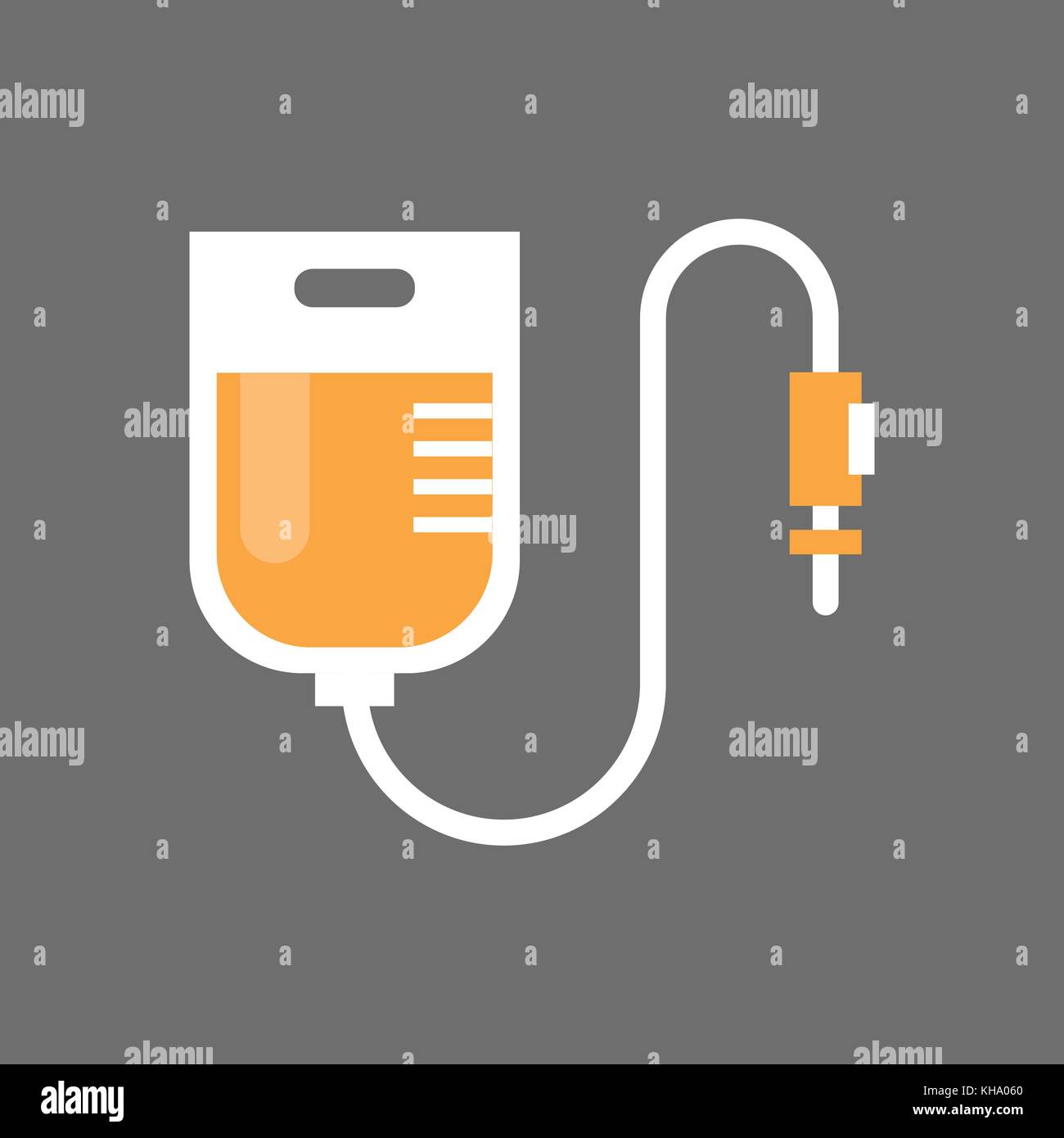 Blood Transfusion Icon Medical Donation Concept Stock Vector Image ...