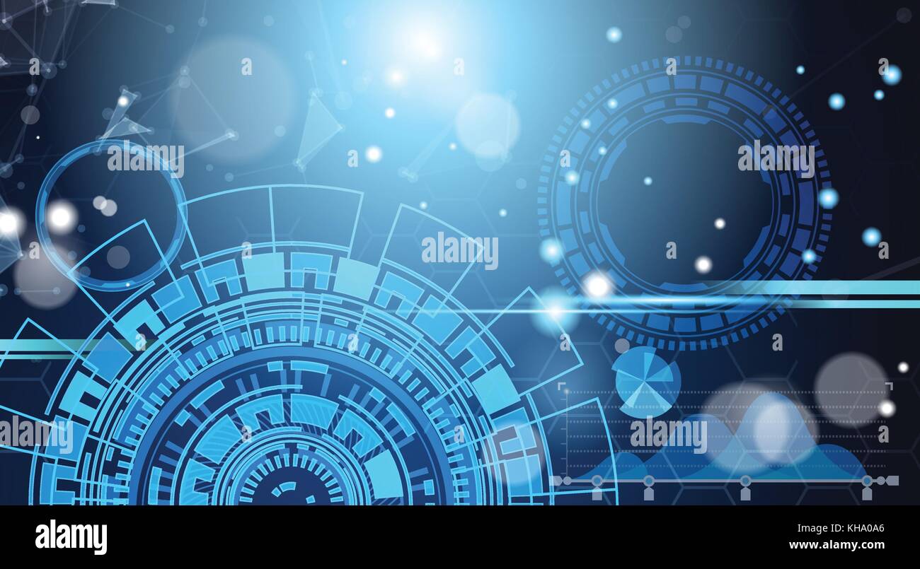 Abstract Futuristic Background Template Neon Banner With Copy Space ...