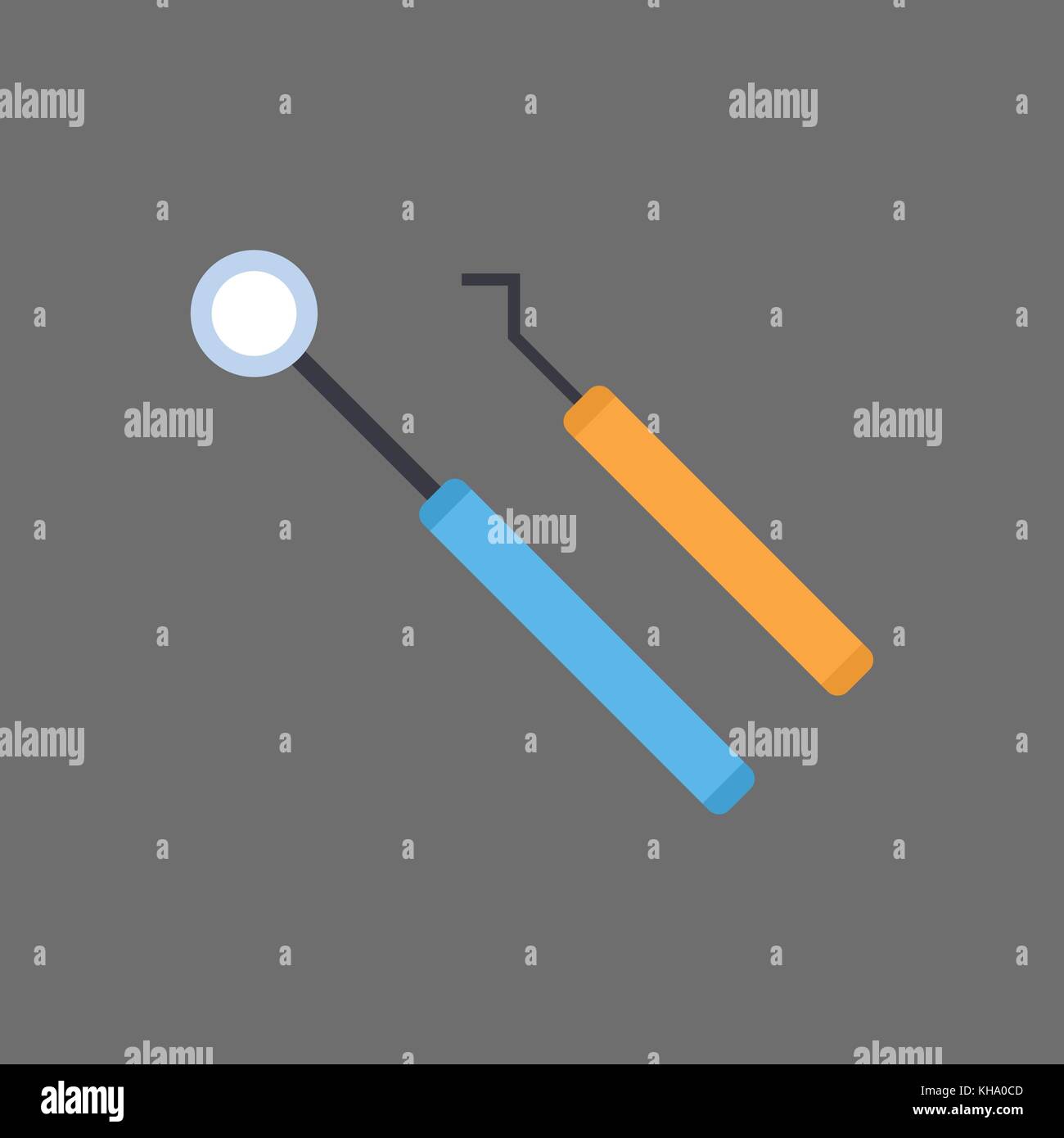 Dental hygiene instruments Stock Vector Images - Alamy