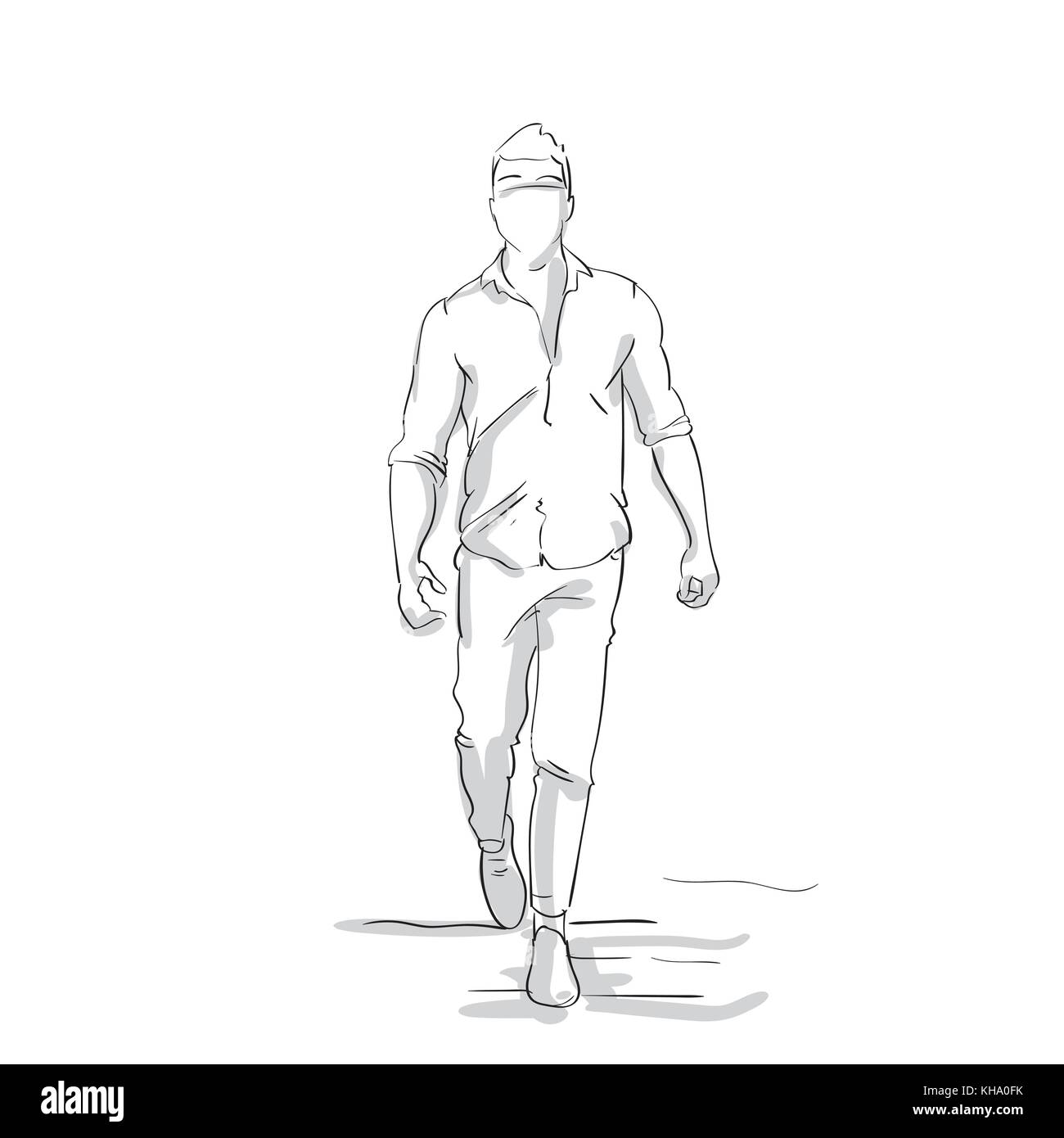 Abstract Human Figure Drawing