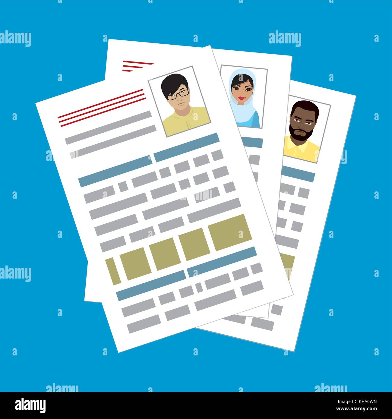 Employees cv Stock Vector Images - Alamy