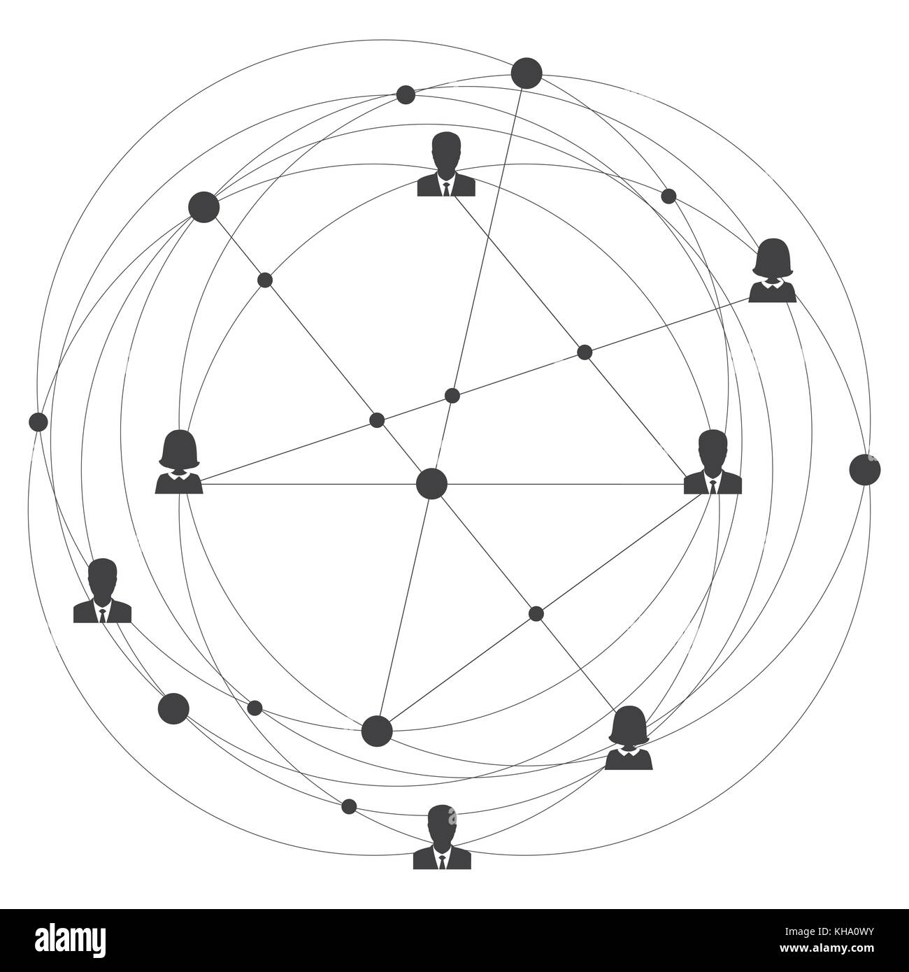 Business people connection.Stock vector illustration Stock Vector Image ...