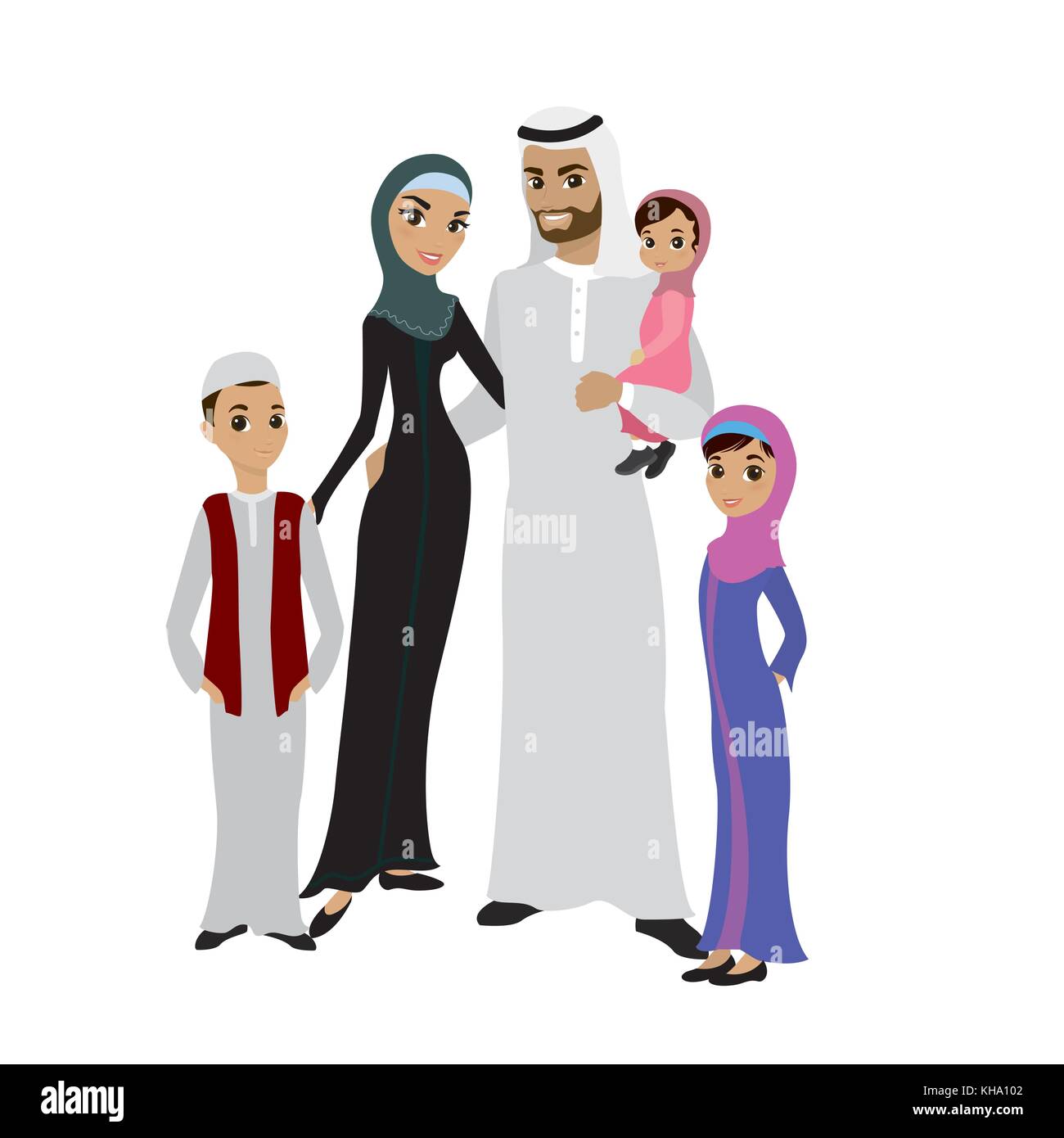 Arabian family teen child Cut Out Stock Images & Pictures - Alamy